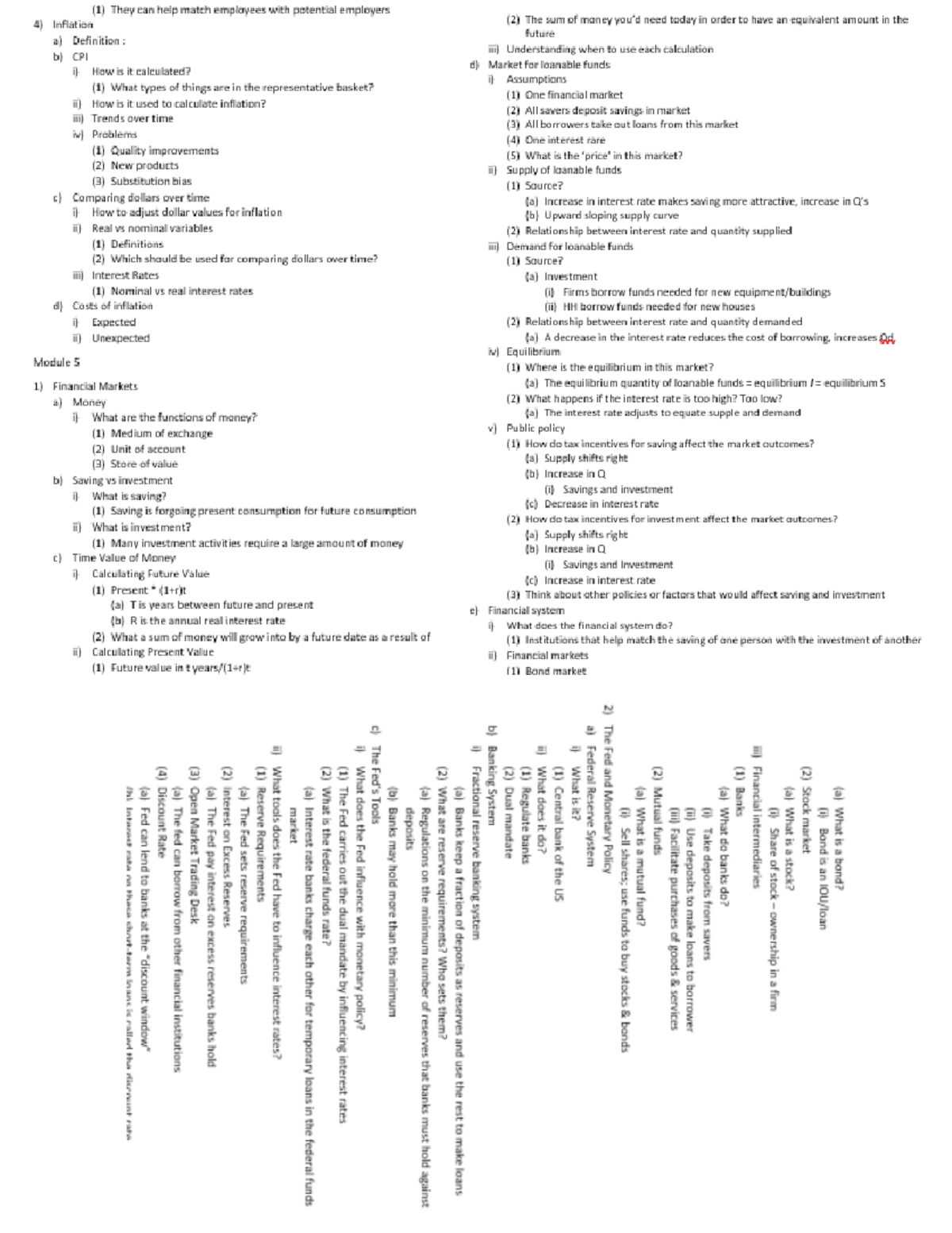 ECON Cheat Cheat - ECON 125 - Studocu