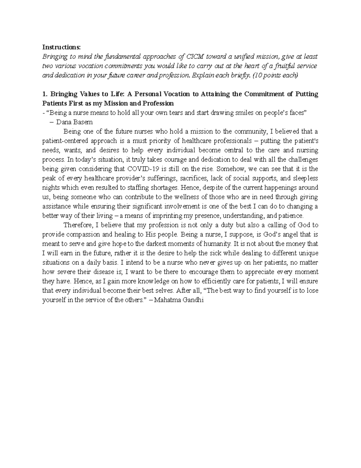 CFED Learning Task I - None - Instructions: Bringing to mind the ...