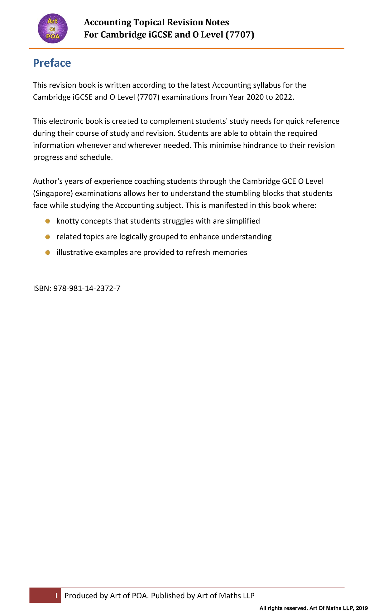 Account - For Cambridge iGCSE and O Level (7707) I Produced by Art of ...