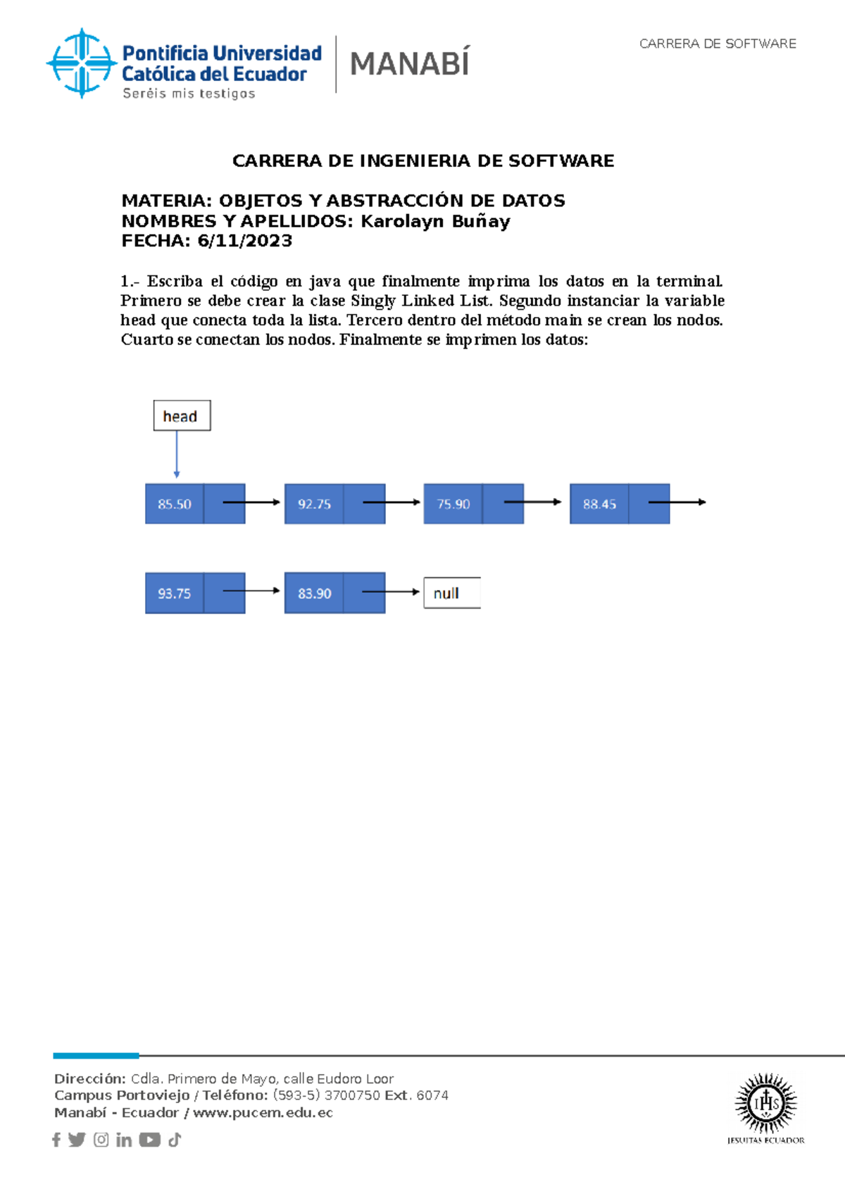 Actividad 3 Instalacion JDK+Java SE - CARRERA DE INGENIERIA DE SOFTWARE ...