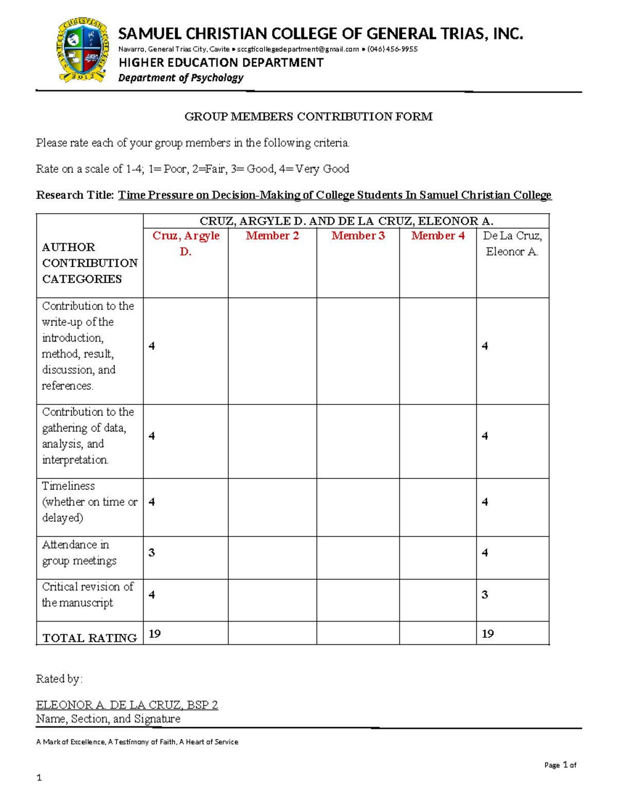 Group-Contribution-Form - SAMUEL CHRISTIAN COLLEGE OF GENERAL TRIAS ...