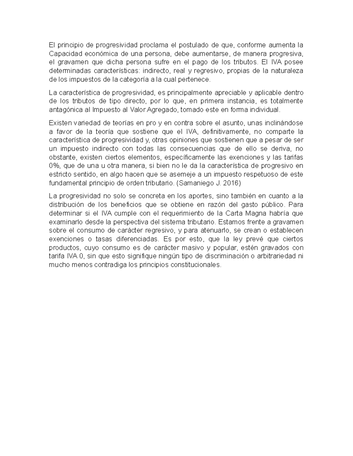 FORO 2 Principio DE Progresividad - El principio de progresividad ...