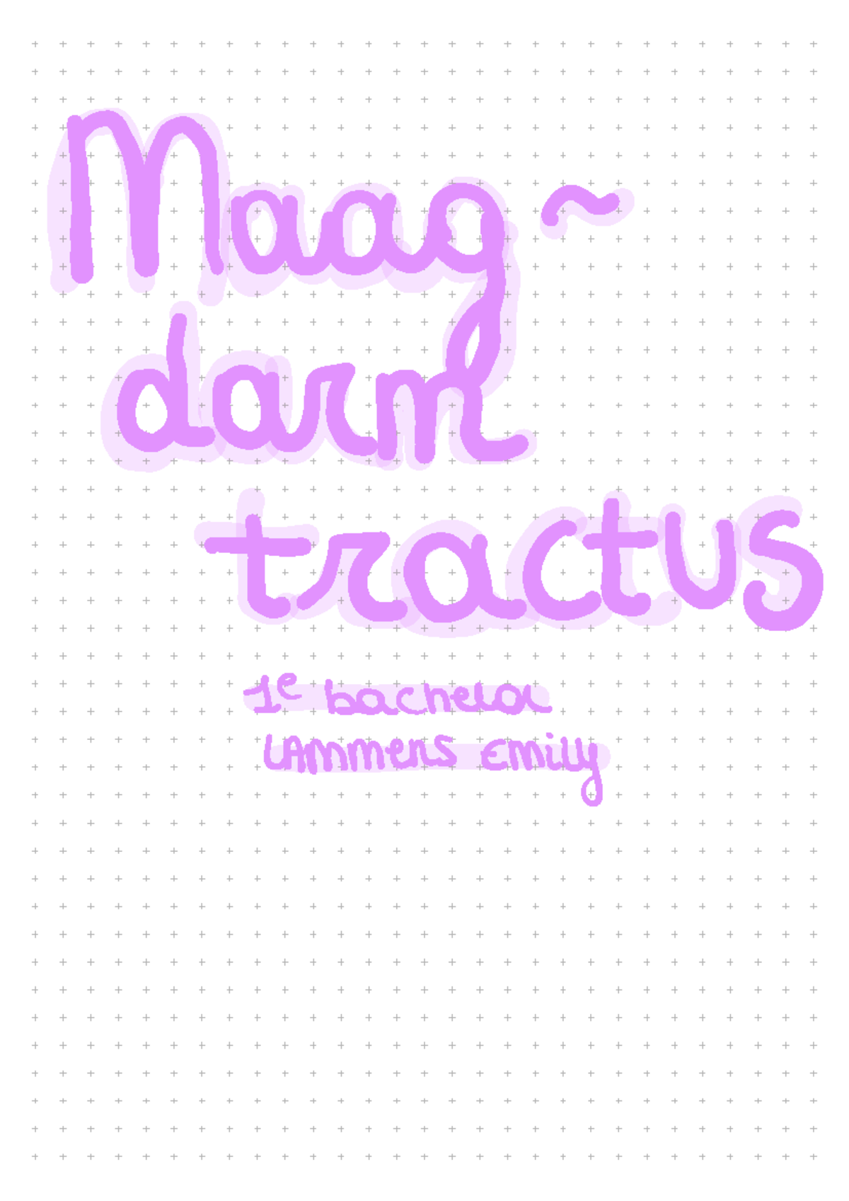 Maagdarmstelsel - Jdhdbd jdbd - Maag darm tractus 1e bachelou LAMMER'S ...