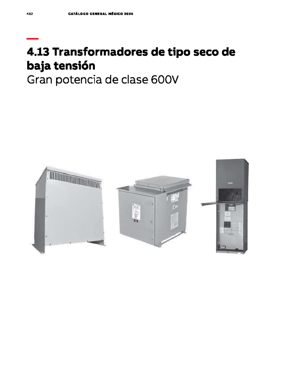 Transformers-ABB-Low Voltage - 482 CATÁLOGO GENERAL MÉXICO 2024 4 ...