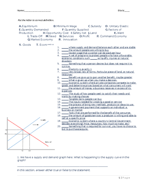 Supply Demand Equilibrium Interactive Graphing Practice - mru ...