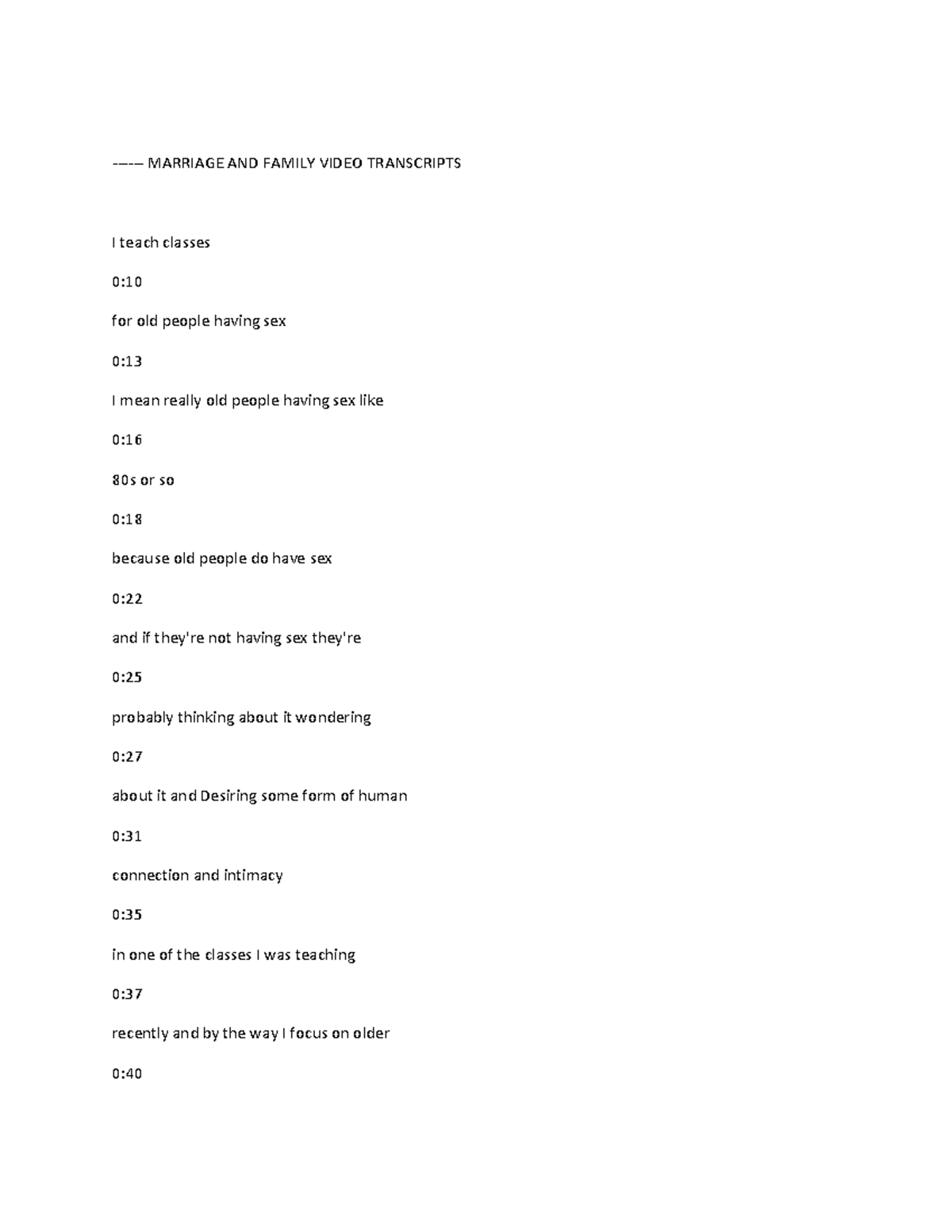 Marriage ANDFamily - Geoff Harkness - MARRIAGE AND FAMILY VIDEO ...