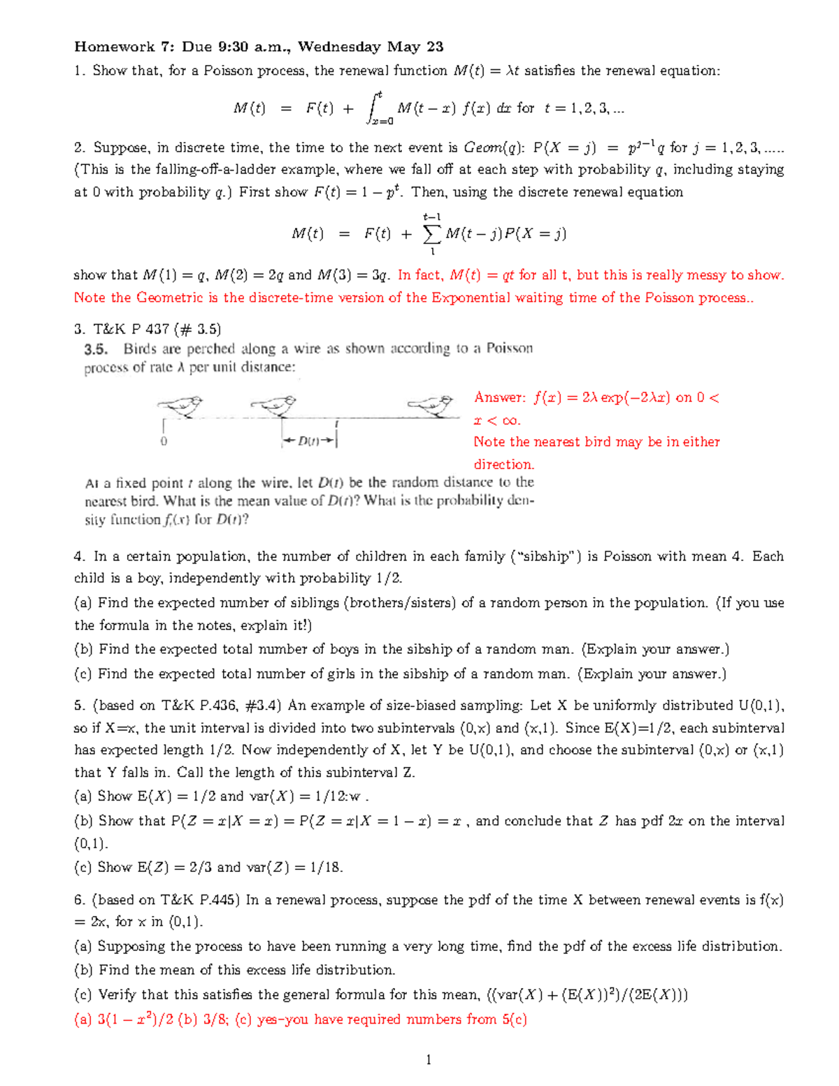 396 hwk7 - Spring 2018 Math 396 hw7 questions (Prof Elizabeth thompson ...