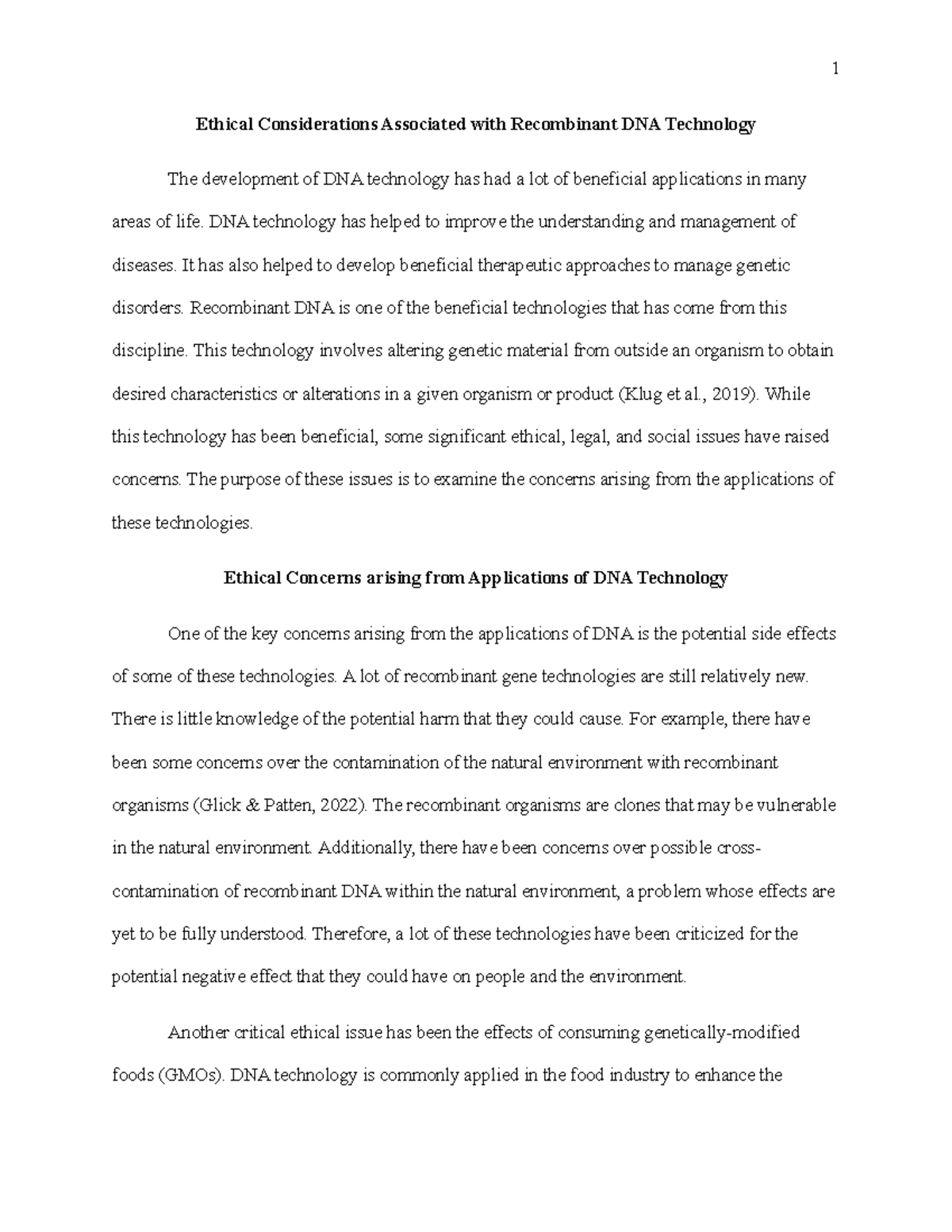 DNA Ethics Ethical Considerations Associated With Recombinant DNA dna-ethics-ethical-considerations-associated-with-recombinant-dna