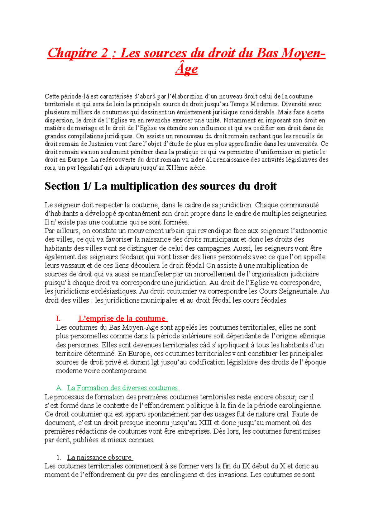 Partie 1, chap 2-Cours de MME Rothweiler - Chapitre 2 : Les sources du ...