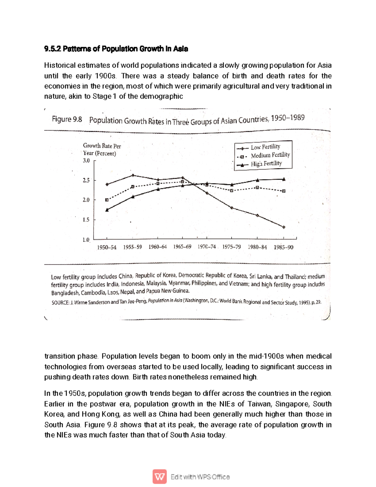 Patterns of Population Growth in Asia - 2 Patterns of Population Growth ...