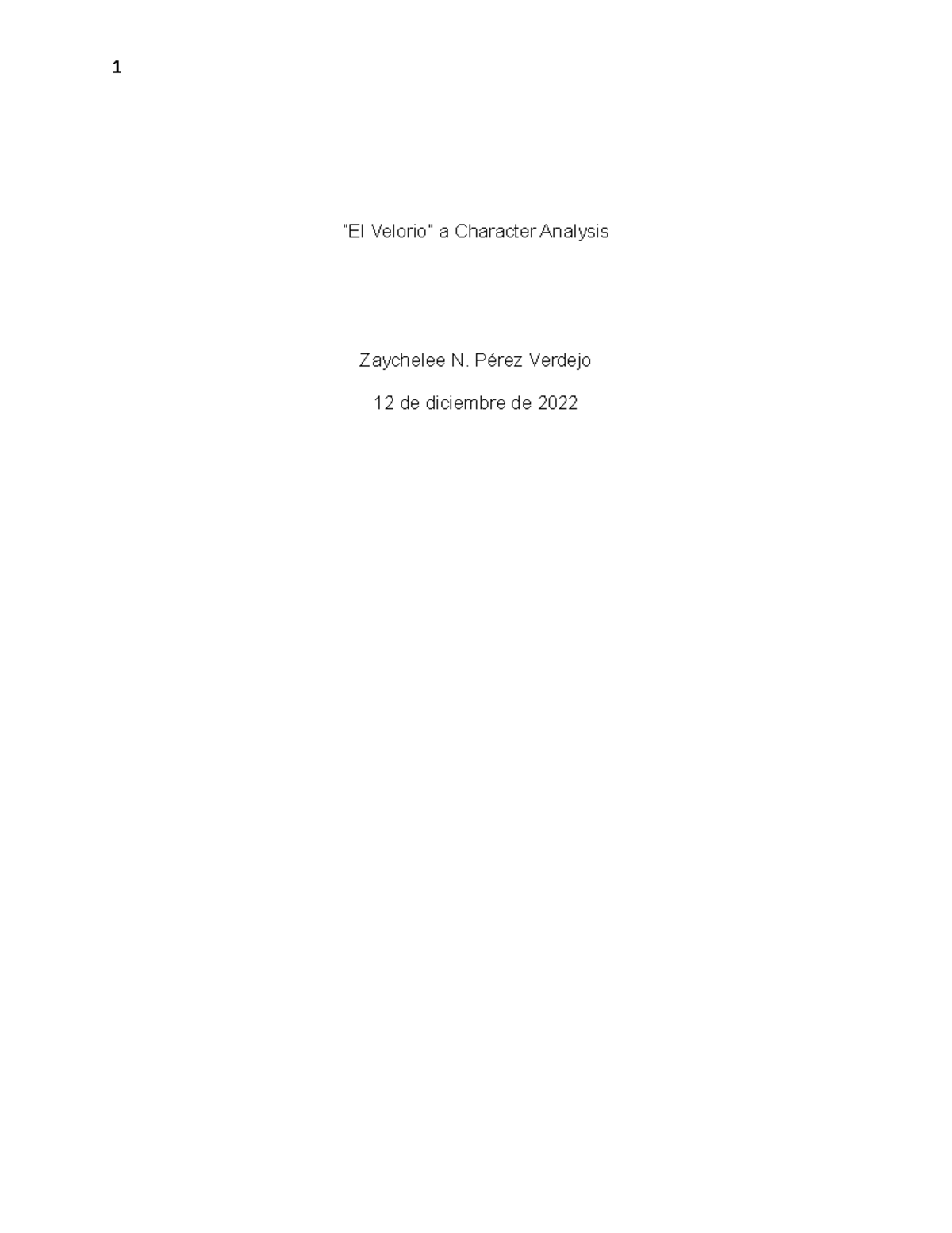 El Velorio final - Analisis de personajes - “El Velorio” a Character ...