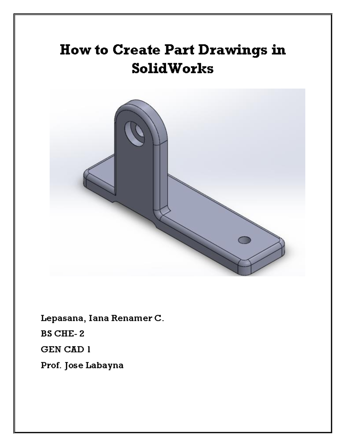 Lepasana,Iana Renamer Bsche-2 Gencad 111 Part Drawings - How to Create ...