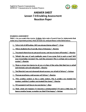Module 7 Enabling Assessment 3 Idiots - English for Purposive ...