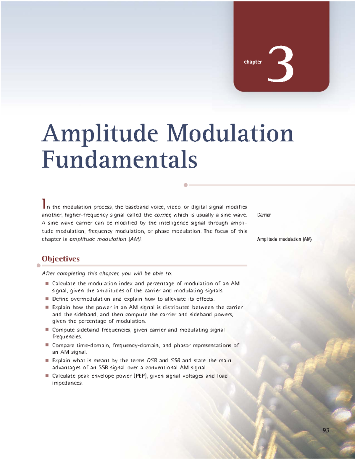 Am fundamentals - Analog Modulation - chapter 3 Amplitude Modulation ...
