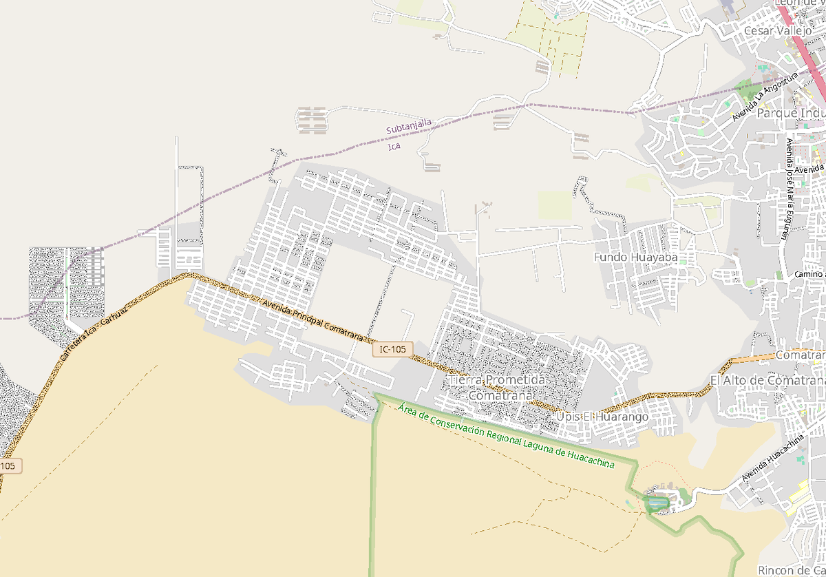 Map - MAPA ICA - Tierra Prometida - Comatrana El Alto de Comatrana ...