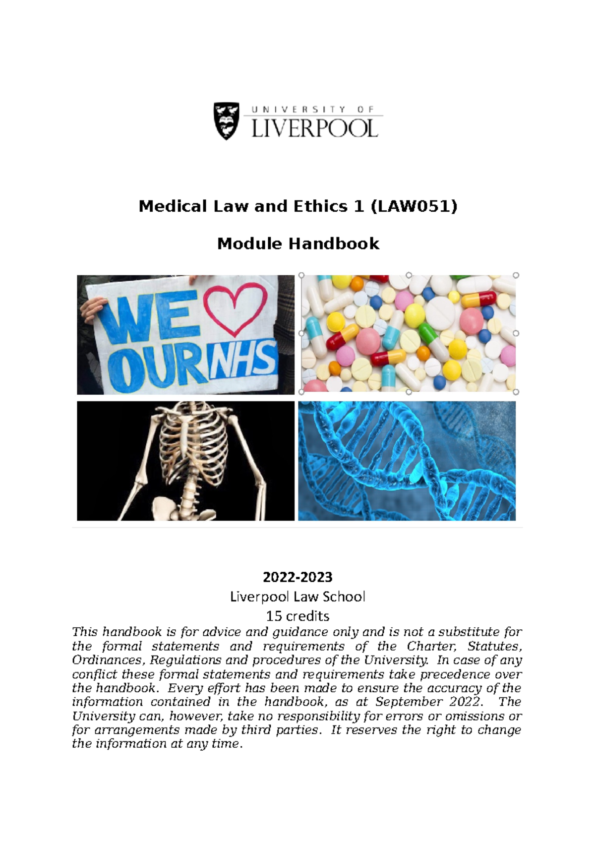 Medical seminar 1 and 2 - Medical Law and Ethics 1 (LAW051) Module ...