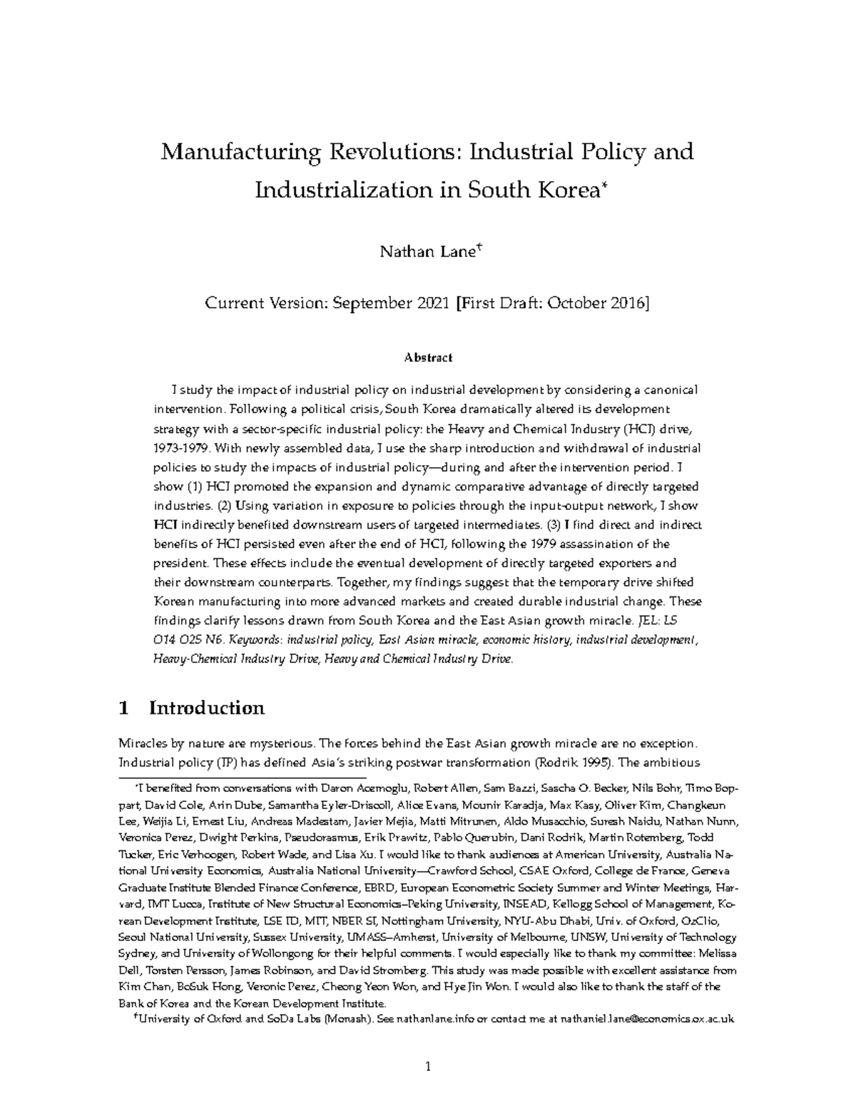 Paper - Đọc cho zui - Manufacturing Revolutions: Industrial Policy and ...