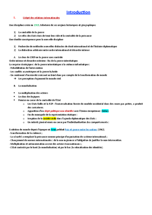 QCM L1 2° session 2021 - Qcm - L1 – Relations Internationales L1 Droit L1 Info-Com Cours : Pr ...