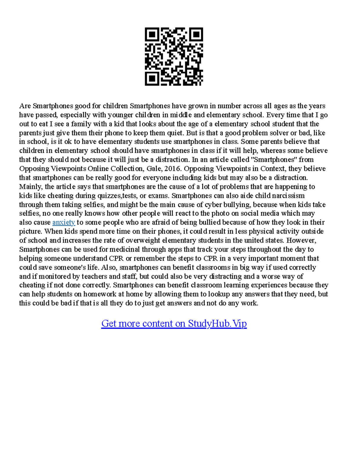 Persuasive Essay Topics Kids - Are Smartphones good for children ...