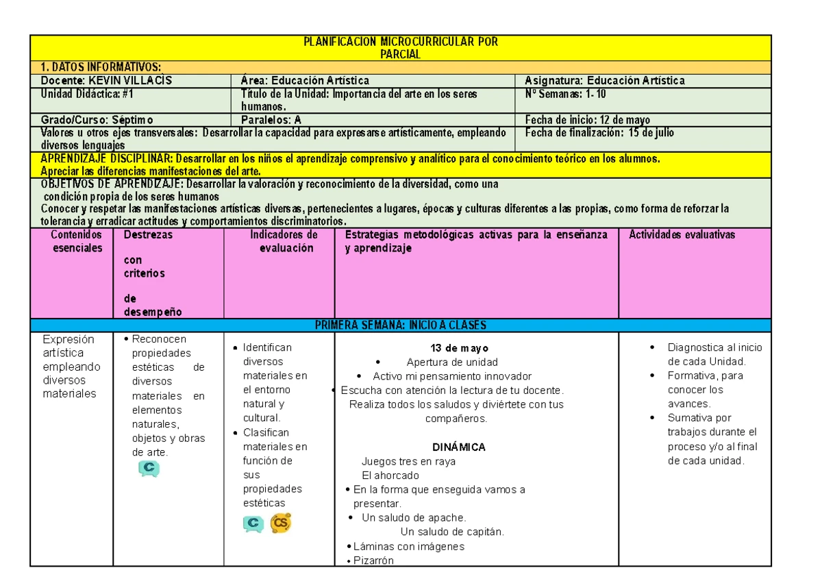 PCA COMP 8vo EGB 2019 - planificación anual de octavo año de educacion ...