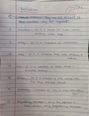 Python-manual - Python lab manual - Python Manual A concise explanation of essential coding ...