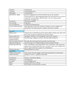 Inhoudstafel voor het openboekexamen - PART I. TECHNOLOGY, ECONOMY ...