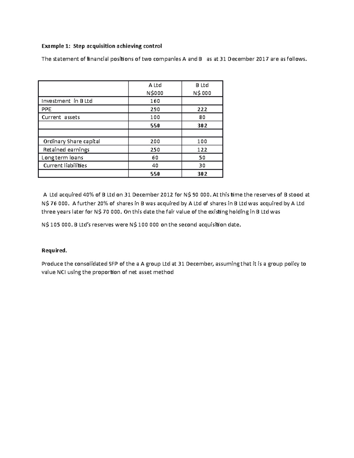 Piecemeal or Step acquisition- Class examples - Example 1: Step ...