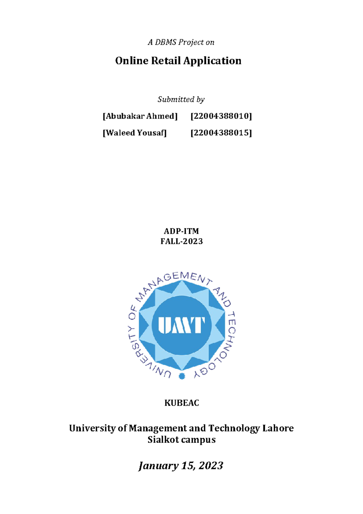 Project online retail application - A DBMS Project on Online Retail ...