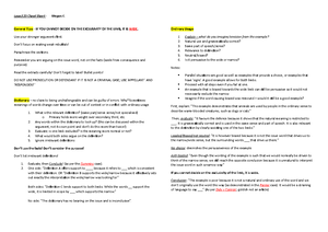 123 cheat sheet - Laws 123 Cheat sheet Identifying the issue 1 ...