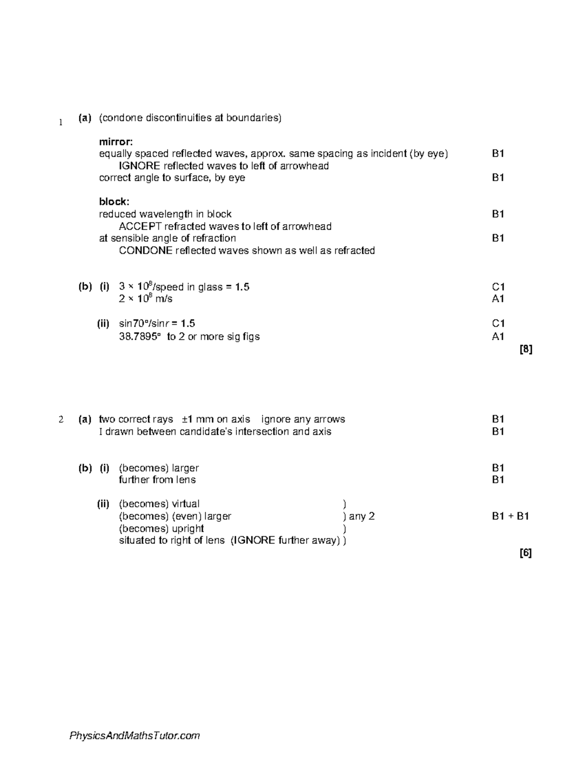 Light 7 MS - physics revision for homework and test and practice exams ...