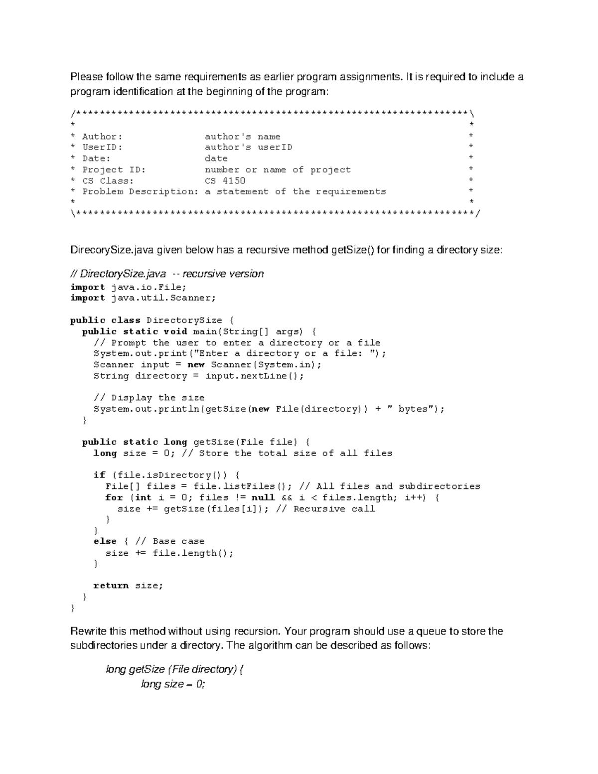 HW9 - hhh - Please follow the same requirements as earlier program ...