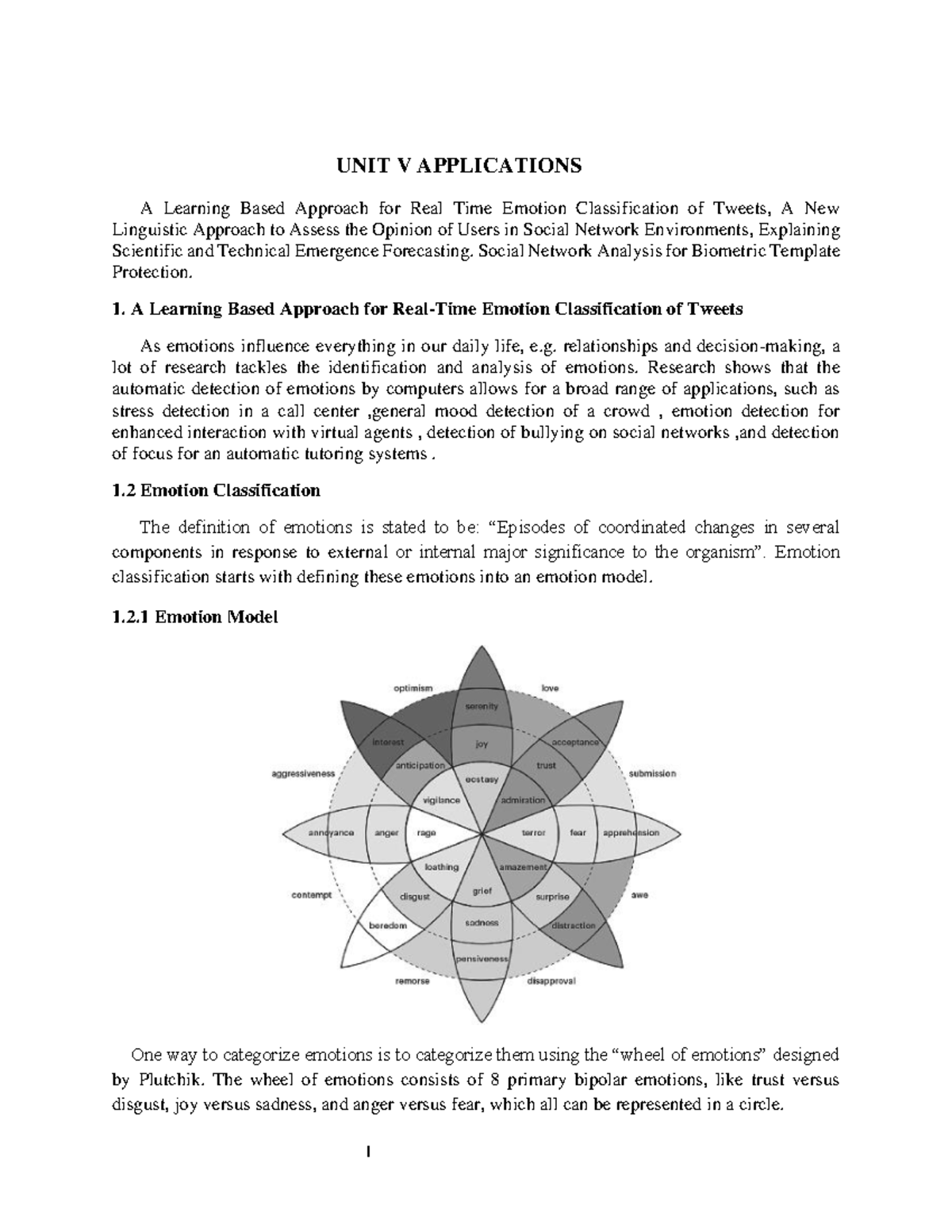 Unit-5 - fgh - UNIT V APPLICATIONS A Learning Based Approach for Real ...