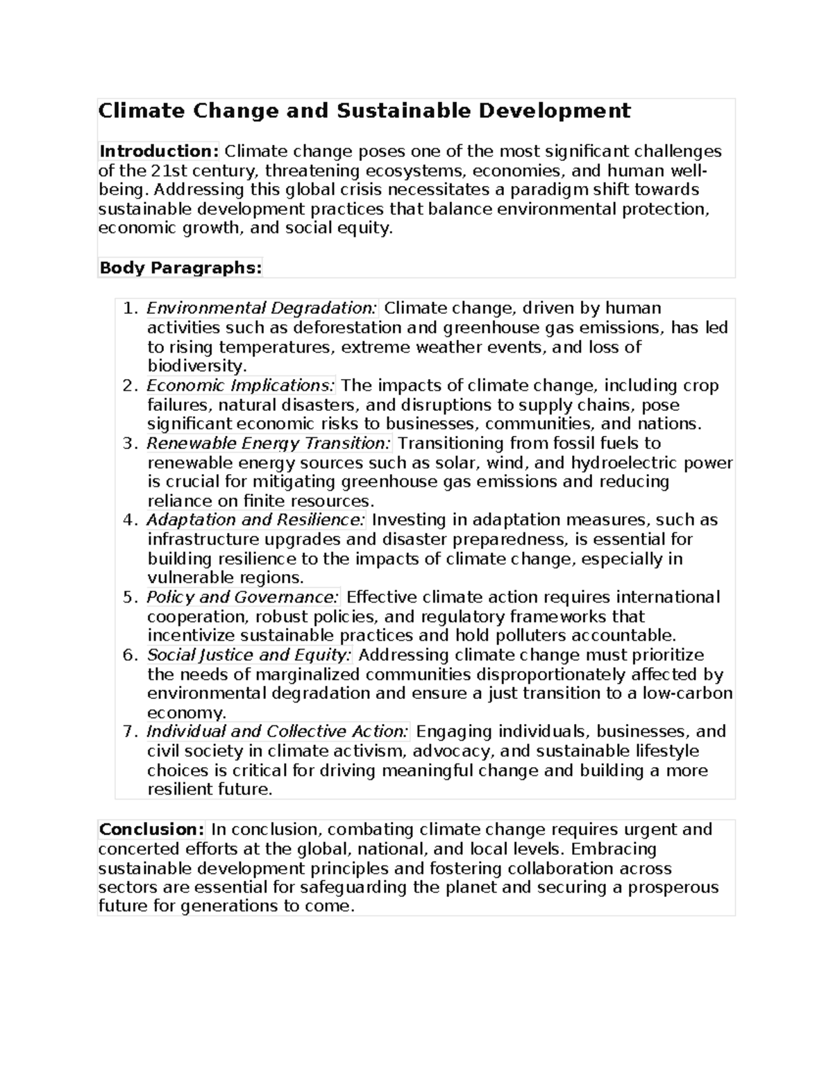 Aa - sasdadgaddgiuag - Climate Change and Sustainable Development ...