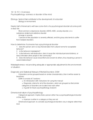 Psych ch.1 h.w. notes - The field of psychology that studies the links ...