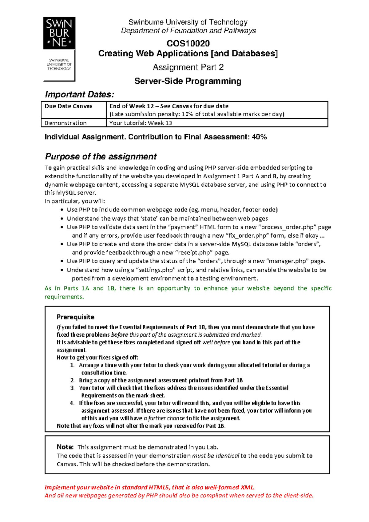 Assignment2 Using Html Css And Php Mysql To Create A Website Warning Tt Undefined
