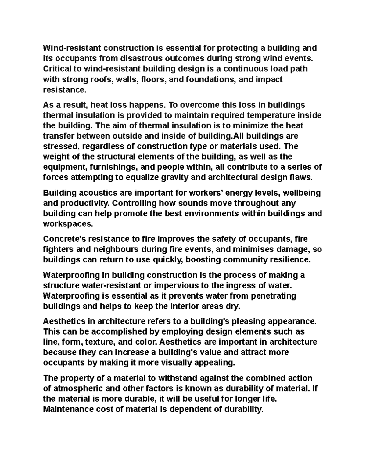 Roevenhood - Hope this will help - Wind-resistant construction is ...