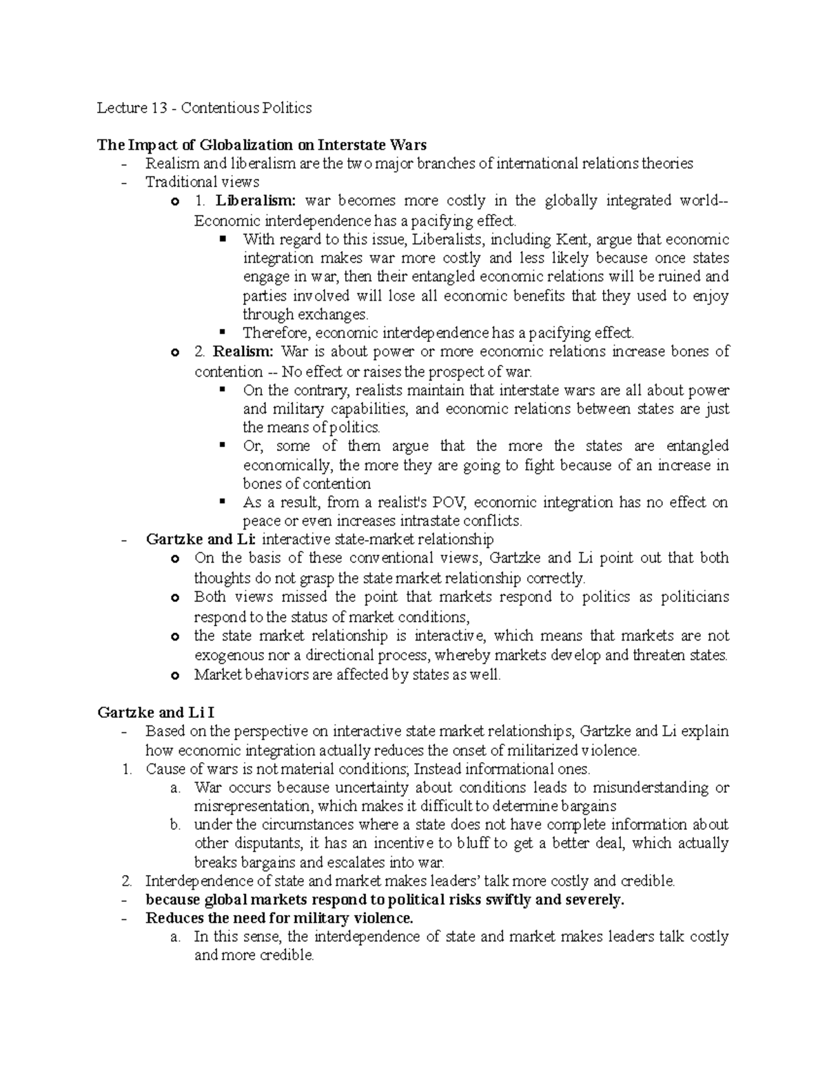 Lecture 13 - Contentious Politics - Lecture 13 - Contentious Politics ...