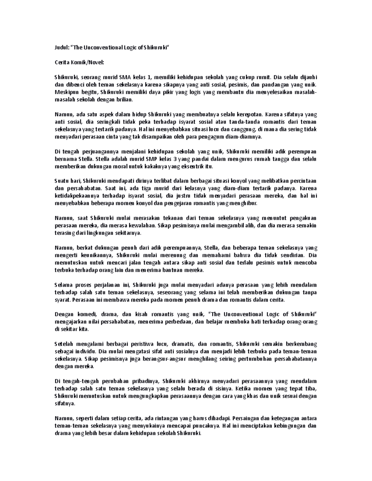 Judul The Unc - Kontolodon is back - Judul: "The Unconventional Logic ...