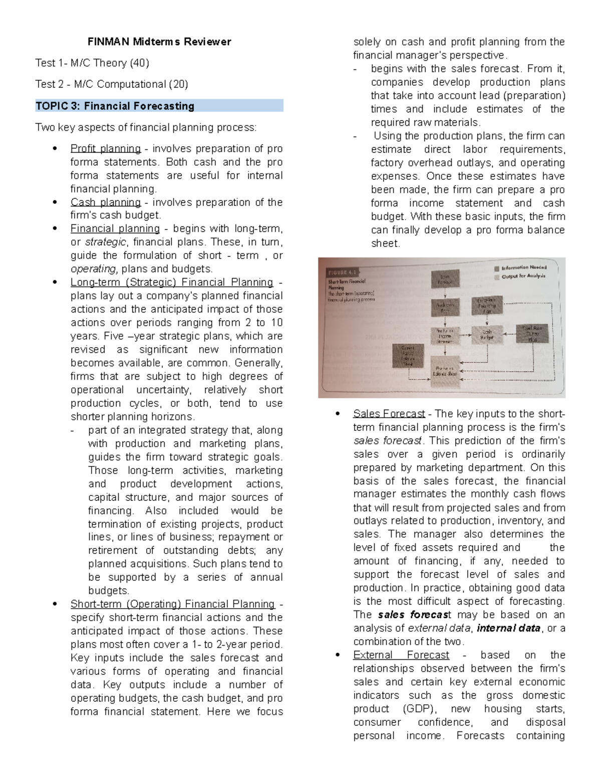 Finman 2 Midterms Reviewer - FINMAN Midterms Reviewer Test 1- M/C ...