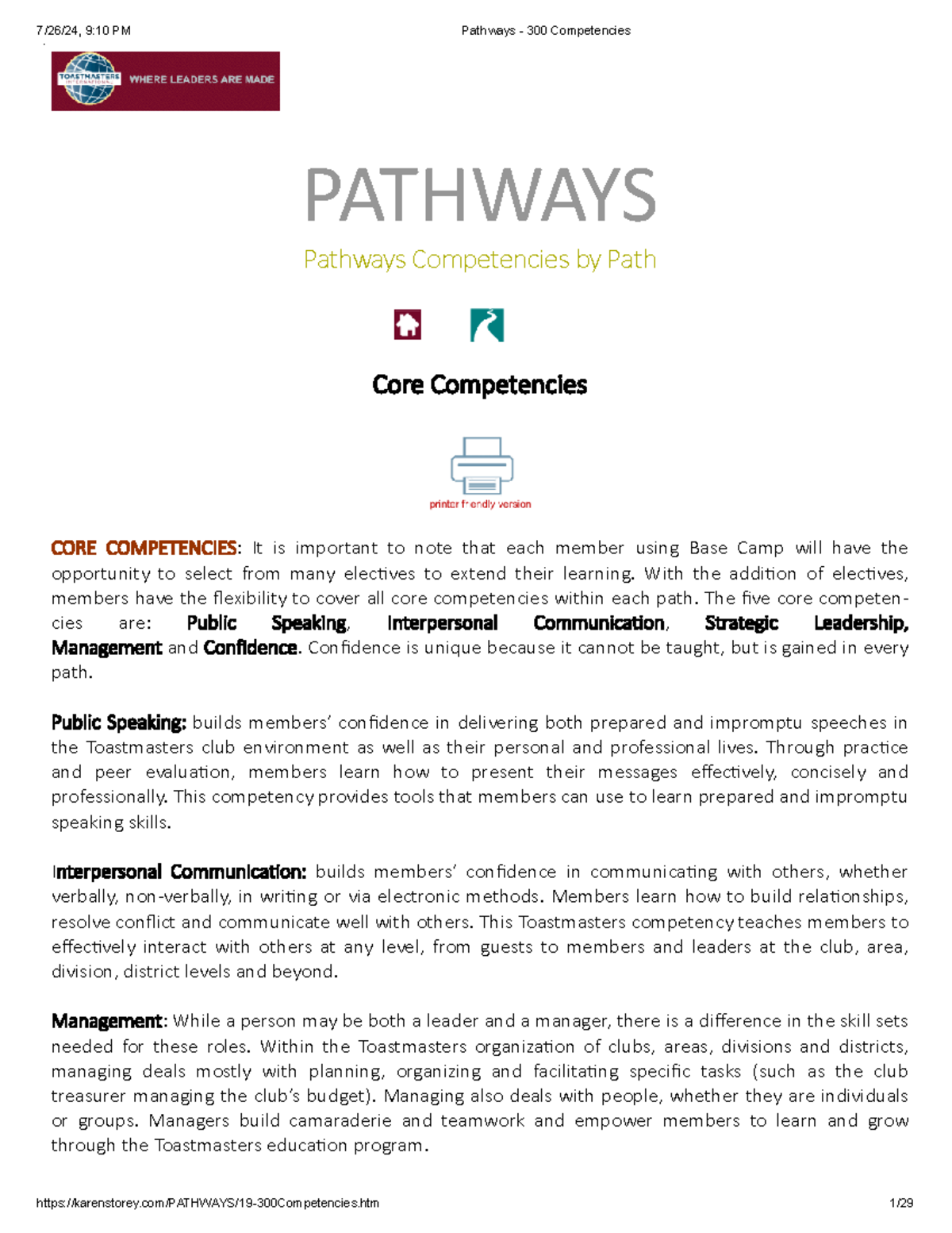 Pathways - 300 Competencies - PATHWAYS Pathways Competencies by Path ...