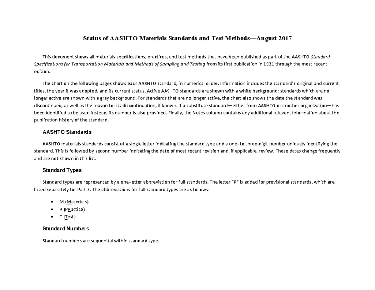 What Is Aashto Standards - Design Talk