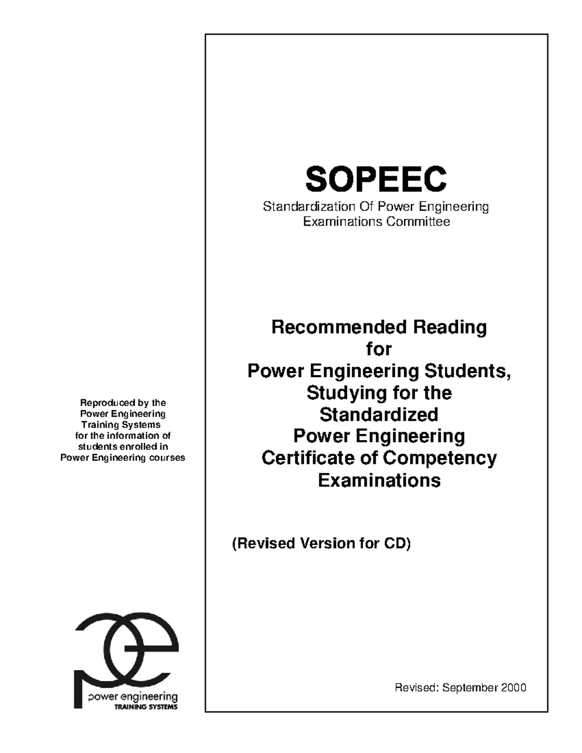 Recommended Reading For Power Engineers (CD Version) (2001 ...