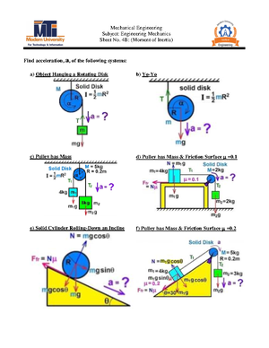 Sheet 6 Graphical Synthesis of Mechanisms - Faculty of Engineering ...