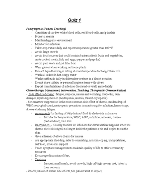 NURS 115 Quiz 2 Objectives - NURS 115 Quiz 2 Objectives Chapter 24 – Burns Rule of Nines and ...