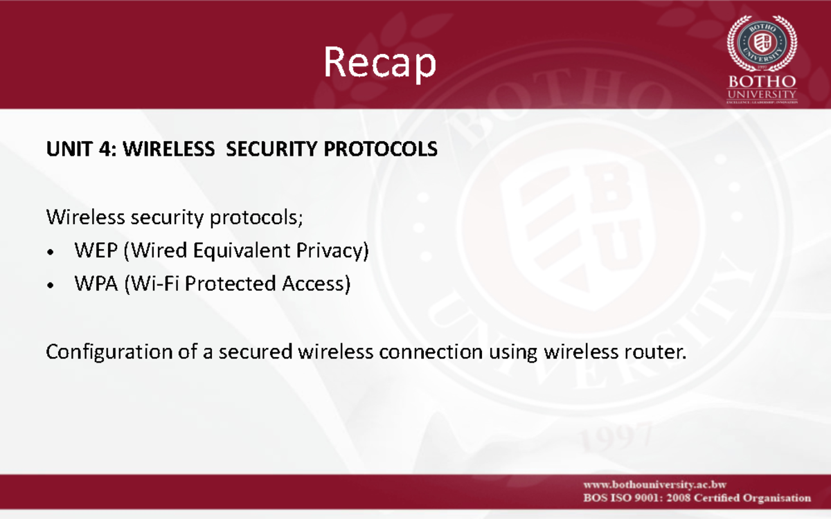 Wms Lecture 07 Mobile Computing Majored In Networking Recap Unit 3710