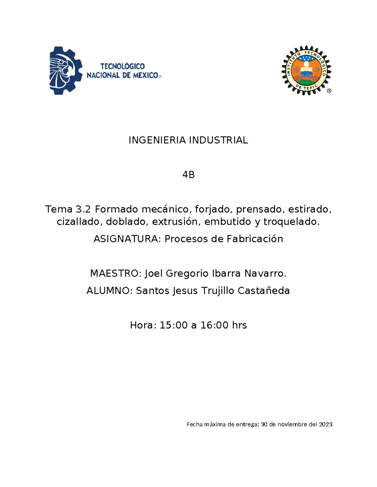 Tema 3.2 Formado mecánico, forjado, prensado, estirado, cizallado ...