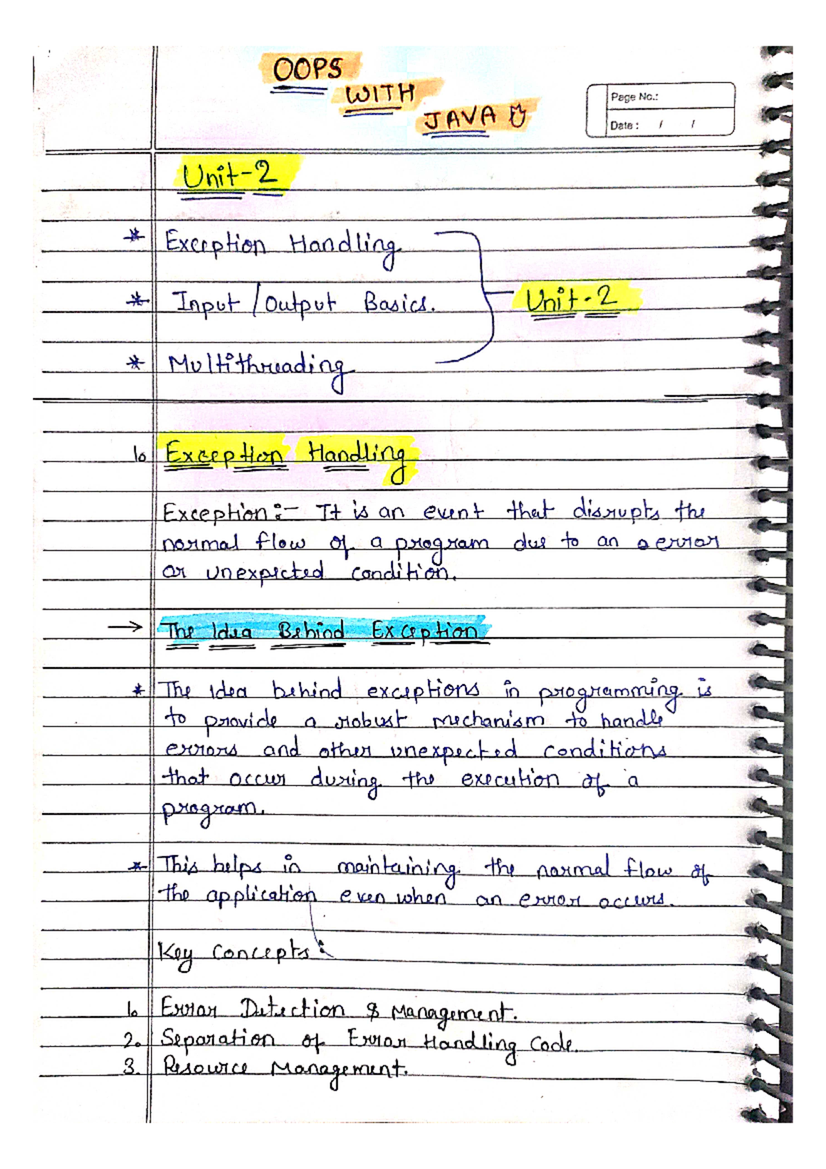 Oops With Java Unit 2 by Multi Atoms Plus - OOPS with JAVA Unit- Multi Atoms Plus ####### - Studocu