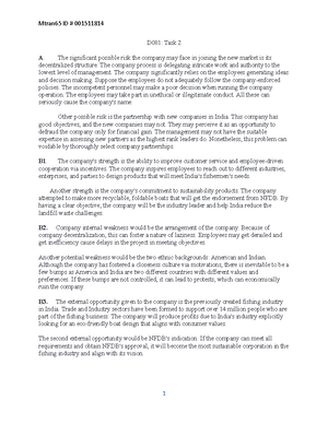 Eng Comp 2 - wgu - C456 – Task 1 Submission Thesis: Many strategies ...