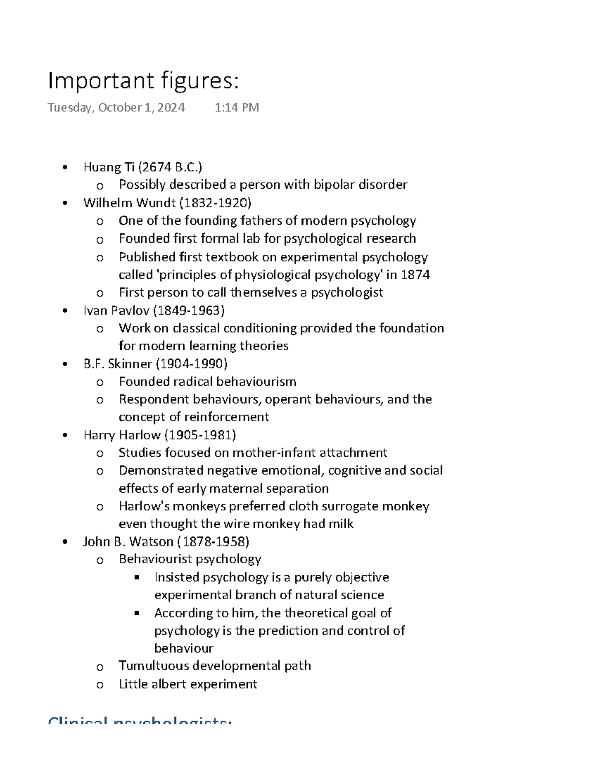 Important figures - Summary introduction to applied psychology - Huang ...