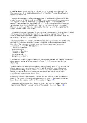 Week 4 Online activities - Week 4: Process Architecture – Part 2 Please complete these ...